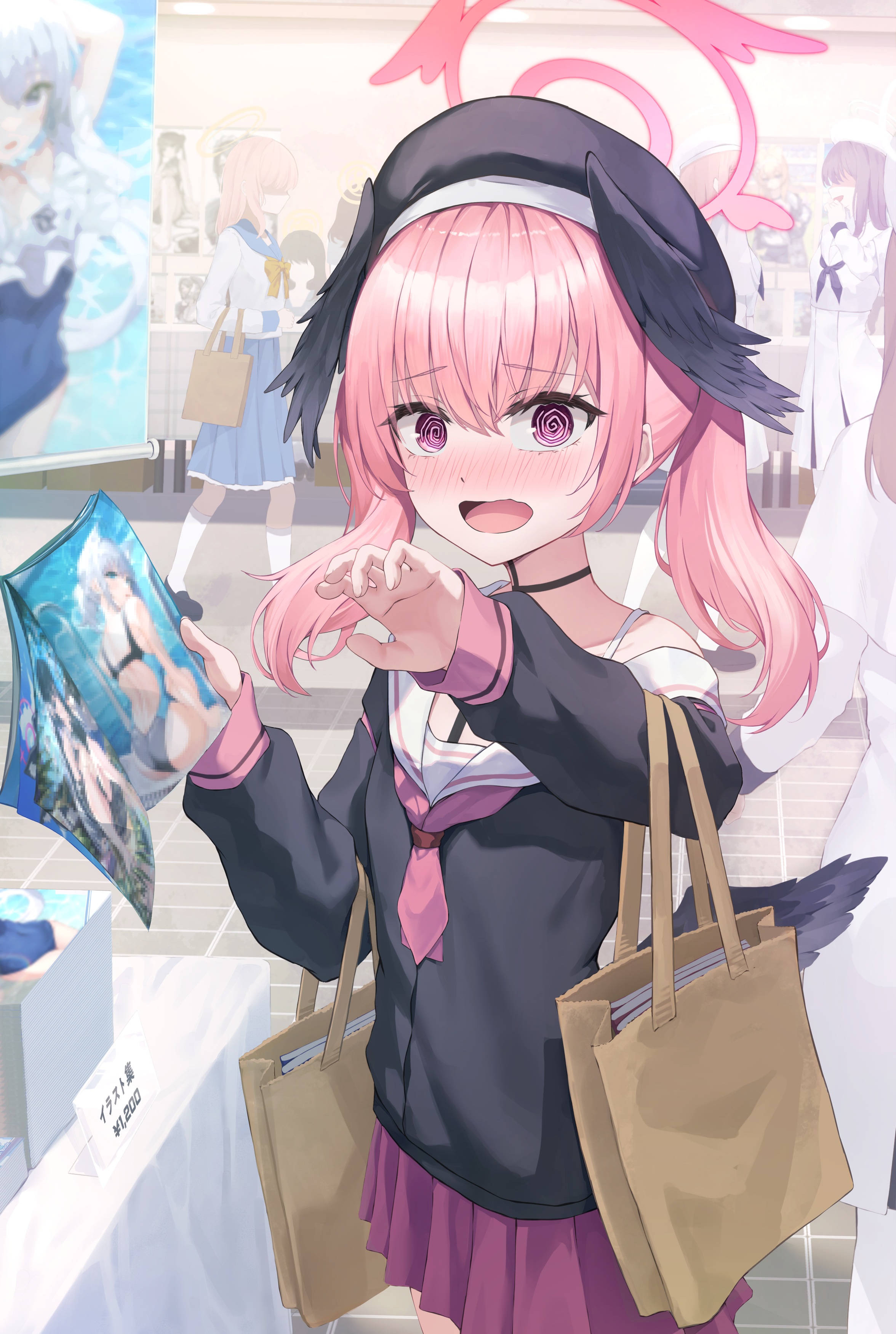 kurone (kurone ryuo) blue archive shimoe koharu sunaookami shiroko tsukiyuki miyako censored ...